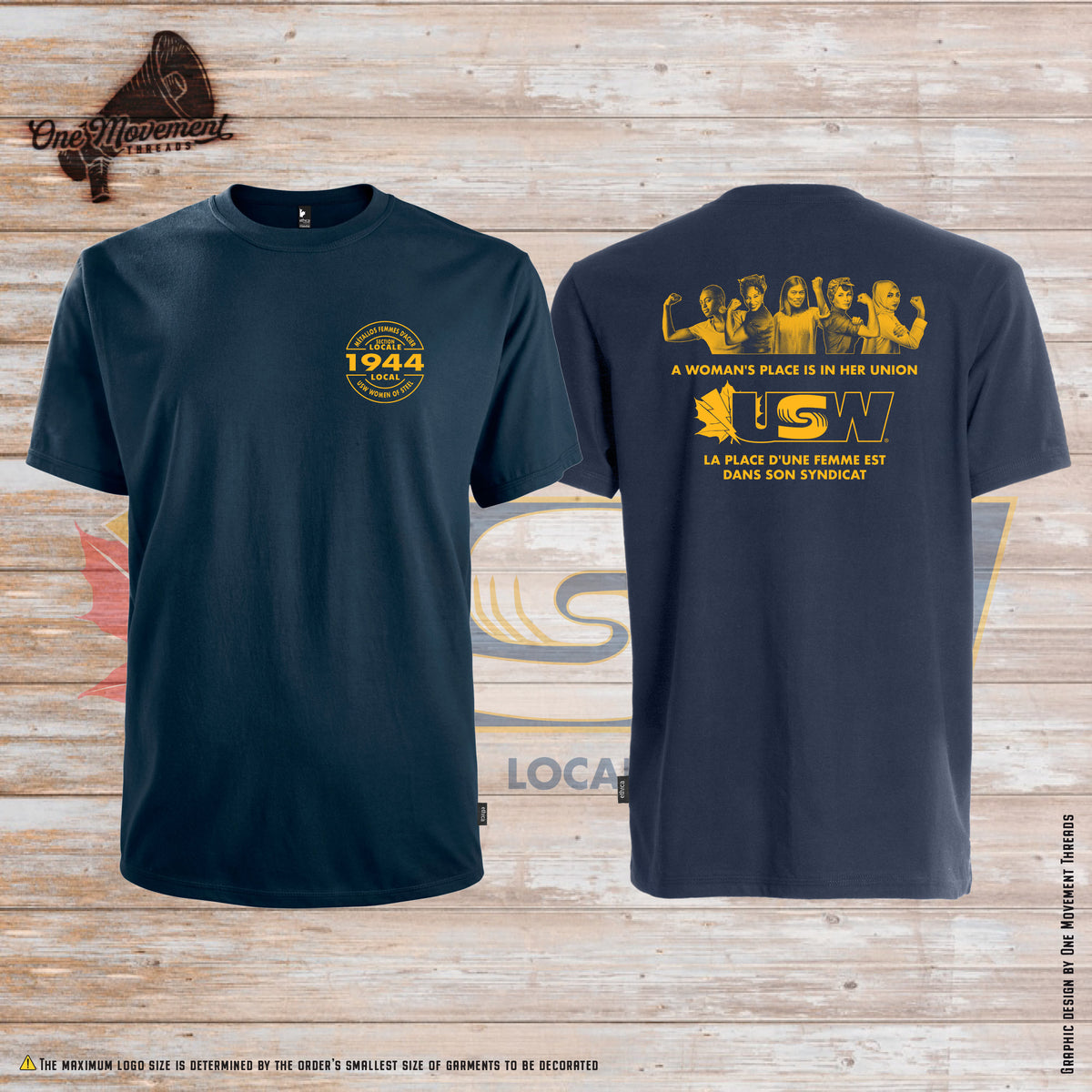 T-Shirt - Women of Steel – United Steel Workers (USW) Local 1944